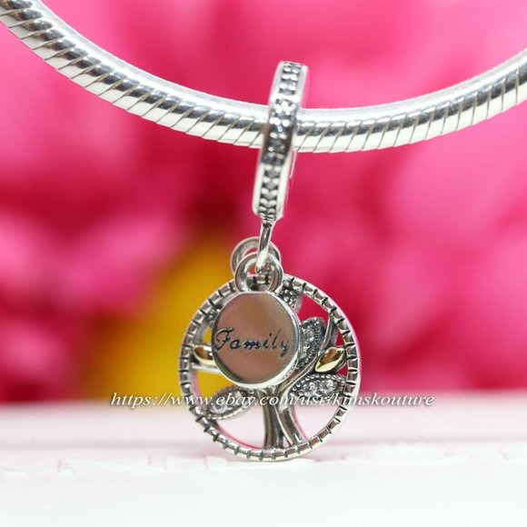 Pandora | Jewelry | Pandora Sparkling Family Tree Dangle Charm 79728cz ...